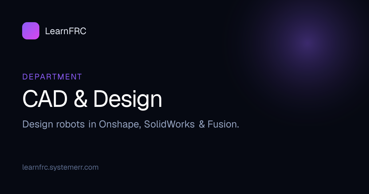CAD & Design · LearnFRC